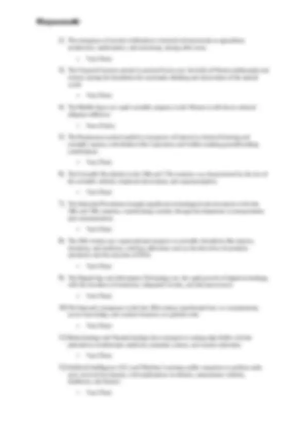 Civilisation task 1(lesson 3) QCM | Quizzes Technical English | Docsity