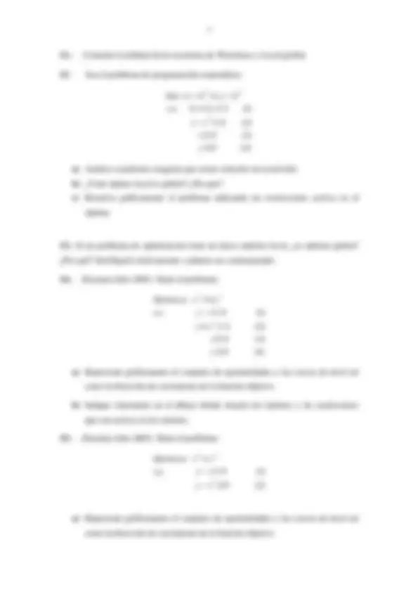 Resolución de problemas de optimización matemática | Exámenes de Matemáticas | Docsity