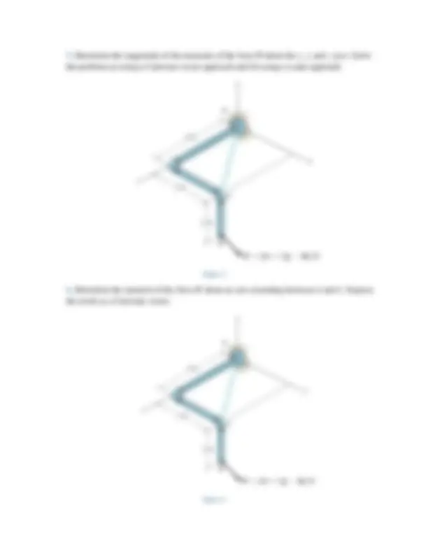 Statics - Assignment 4: Force System Resultants | Cheat Sheet Statistics | Docsity
