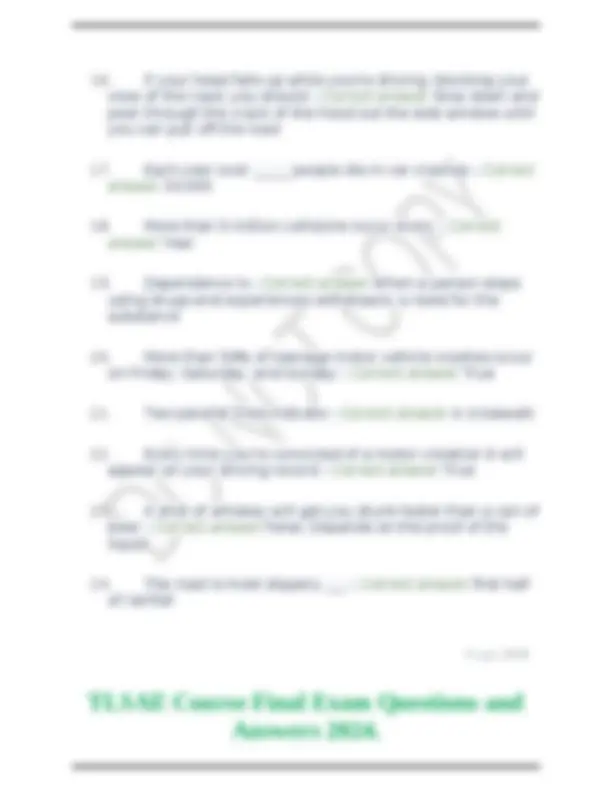 TLSAE Course Final Exam Questions and Answers 2024. | Exams ...