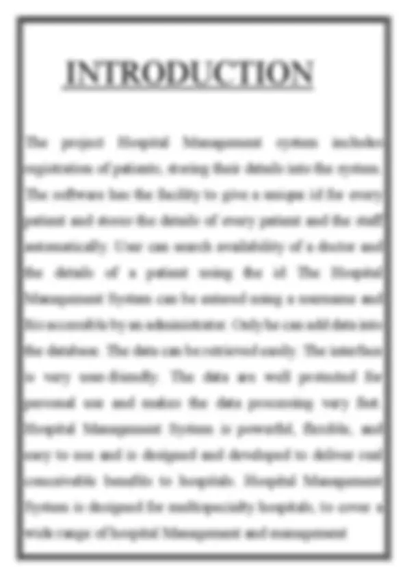 ip project class 12 on the topic hospital management system | Slides ...