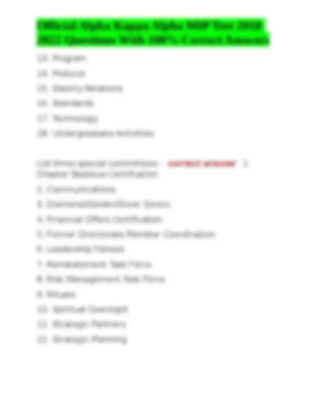 Official Alpha Kappa Alpha MIP Test 2018-2022 Questions With 100% ...