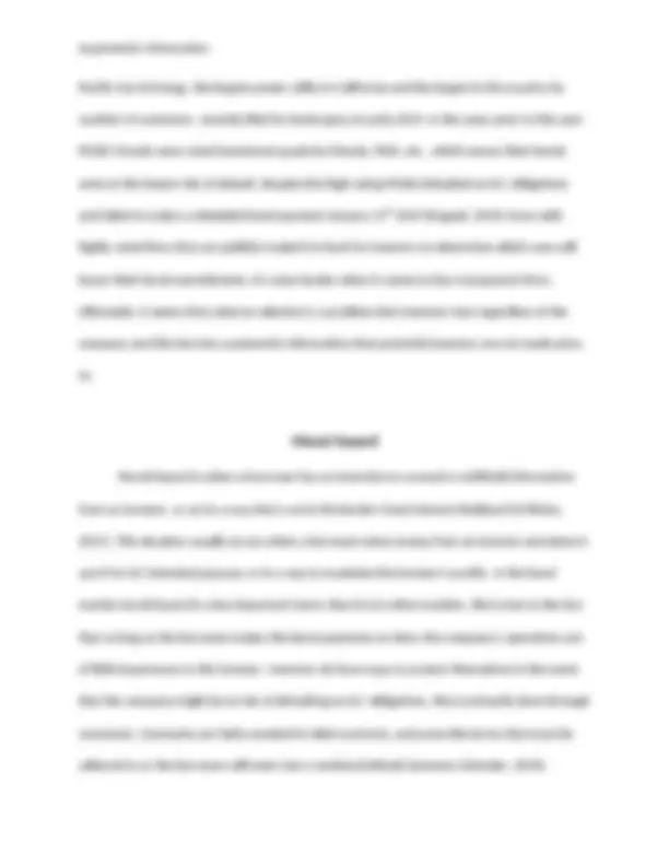 Asymmetric Information in the Bond Market | Thesis Marketing | Docsity