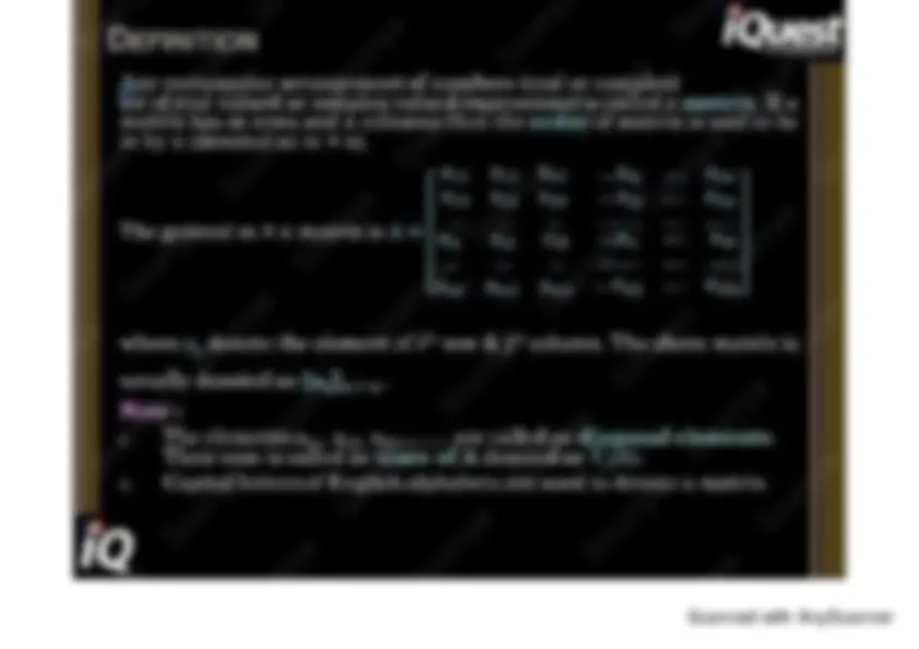 IN THIS NOTE, WE WILL LEARN ABOUT DIFFERENT TYPES OF MATRIXES, MATRIX ...