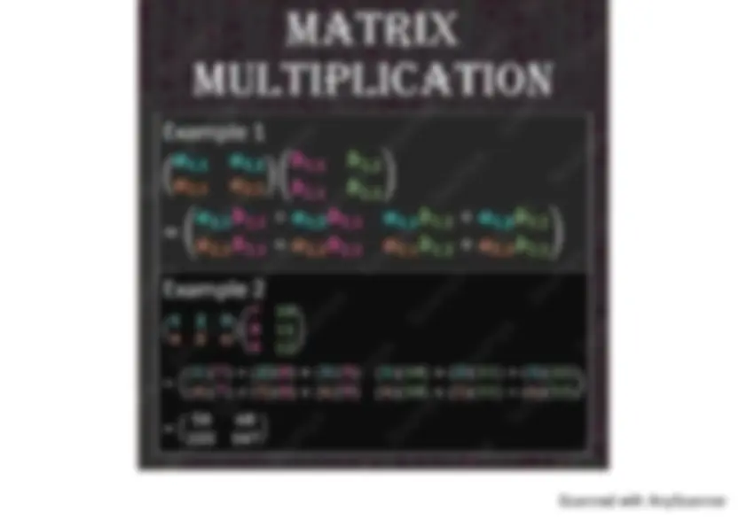IN THIS NOTE, WE WILL LEARN ABOUT DIFFERENT TYPES OF MATRIXES, MATRIX ...