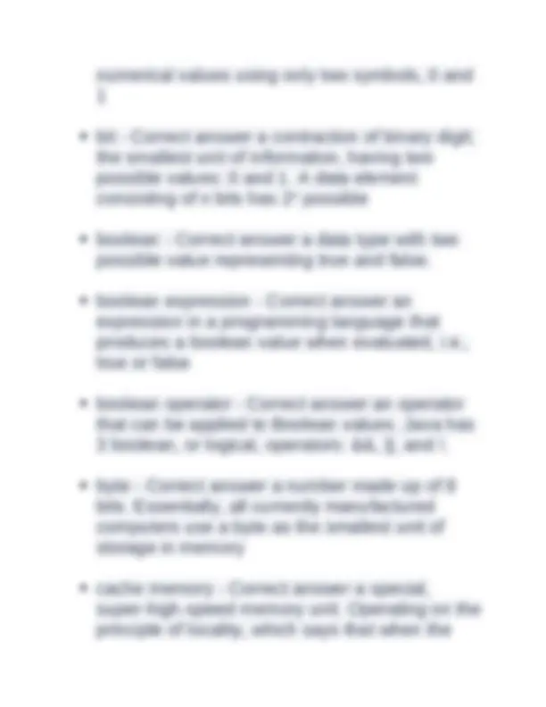 AP Computer Science Terminology | Exams Computer Networks | Docsity