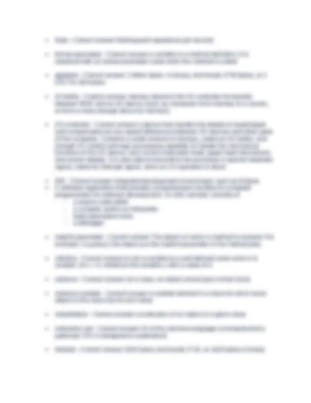 AP Computer Science Terminology | Exams Computer Science | Docsity