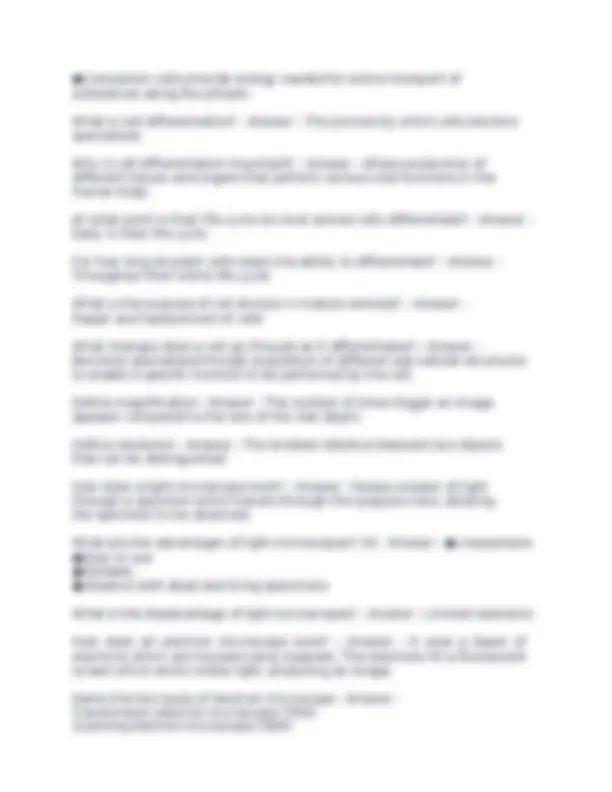 2024 AQA GCSE Biology Paper 1 | Exams Biology | Docsity