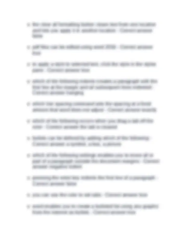 Microsoft Word 2016 Exam Questions and Answers | Exams Information ...