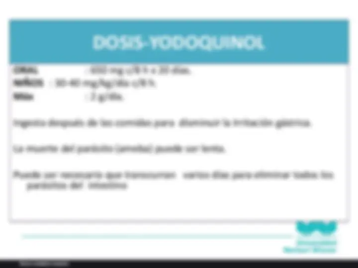 Farmacología General: Antiparasitarios | Diapositivas de Parasitología ...