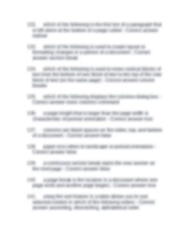 Microsoft Word 2016 Exam with Verified Answers | Exams Information ...