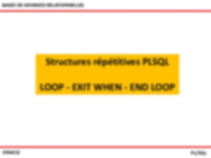 SQL oracle , PL/SQL full course | Slides Database Programming | Docsity