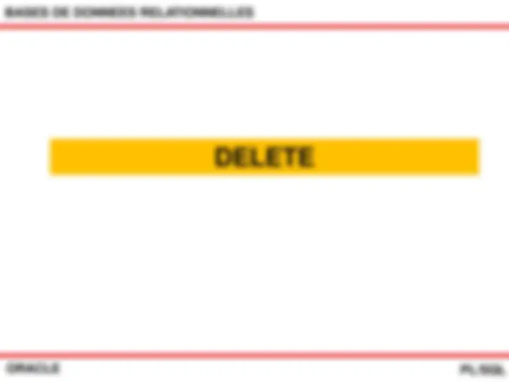 SQL oracle , PL/SQL full course | Slides Database Programming | Docsity