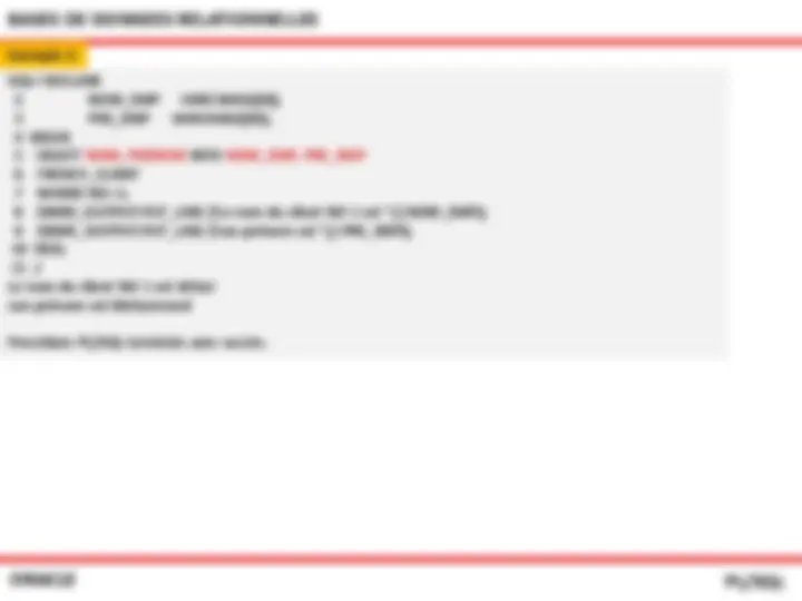 SQL oracle , PL/SQL full course | Slides Database Programming | Docsity