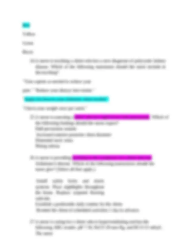 Medical-Surgical Nursing Capstone Exam: Multiple Choice Questions and Answers | Exams Nursing ...