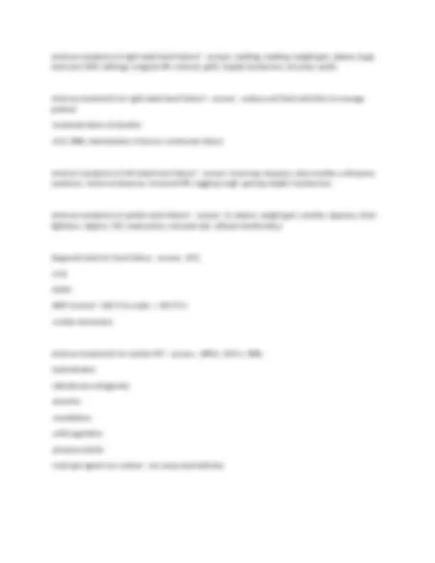 PCU Exam with 100% correct answers | Exams Nursing | Docsity