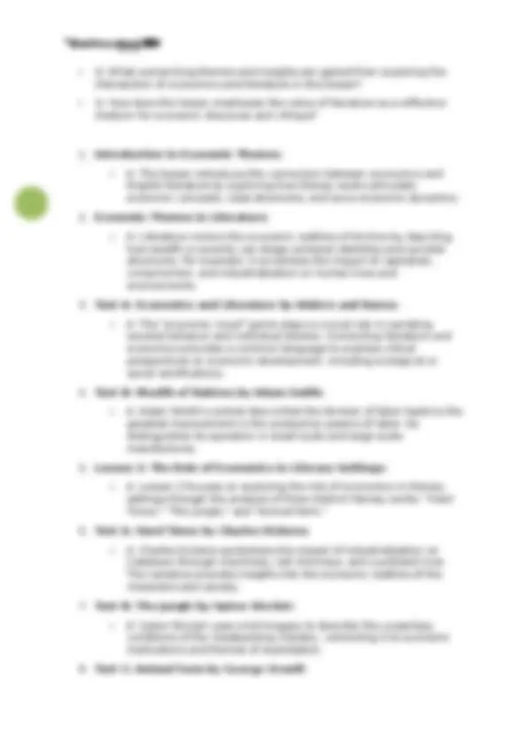 Economic Themes in Literature: Exploring the Intersection of Economics ...