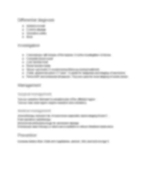 Colonic Carcinoma Risk Factors and Clinical Presentation | Cheat Sheet Medicine | Docsity