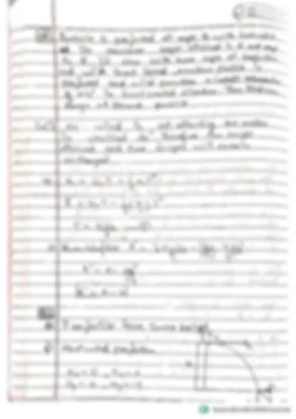 Kinematics 2D and Relative Motion | Lecture notes Physics | Docsity