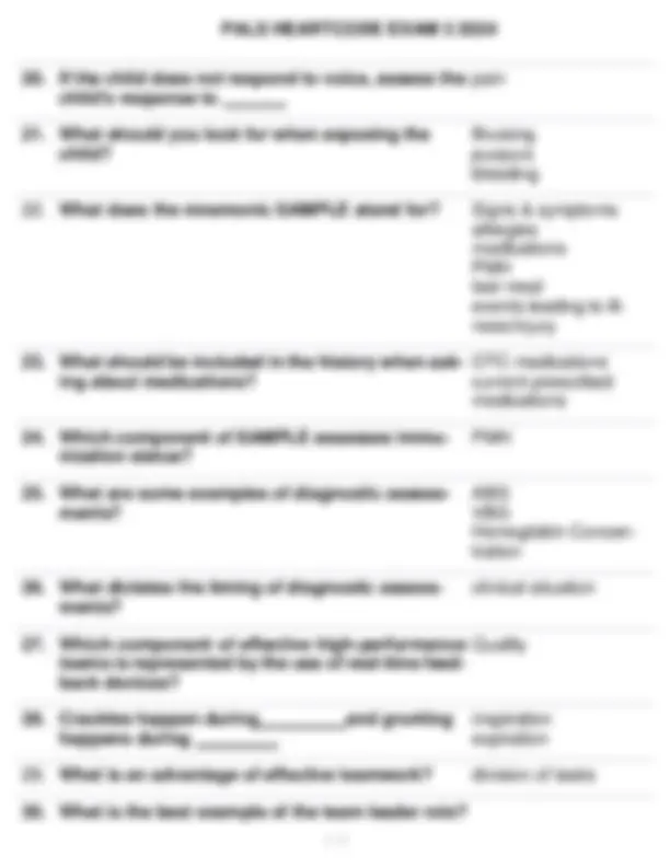 PALS HEARTCODE EXAM COMPILATION 2024 | 3 DIFFERENT VERSIONS | 400 ...