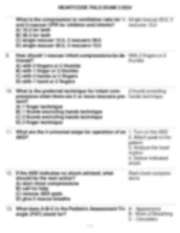 PALS HEARTCODE EXAM COMPILATION 2024 | 3 DIFFERENT VERSIONS | 400 ...