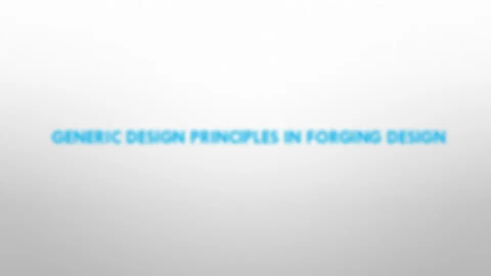 Manufacturing process of impression die forging | Summaries Manufacturing Processes | Docsity