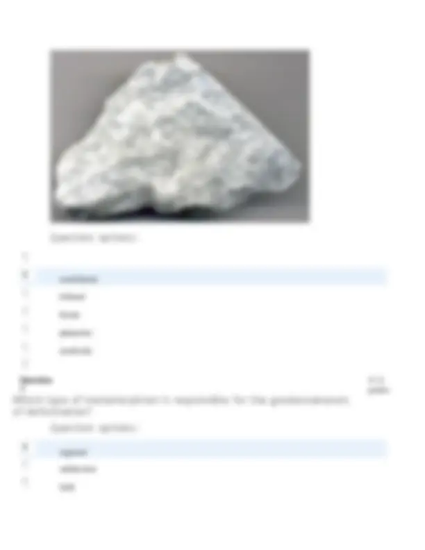 ROCKS WEEK 5 TEST QUESTIONS AND ANSWERS 100%COMPLETE ALREADY GRADED A+ ...
