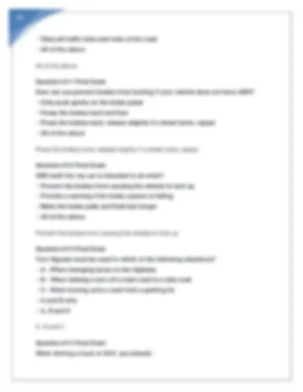Georgia DDA 6-Hour Defensive Driver Exam Questions and Answers 2024 ...
