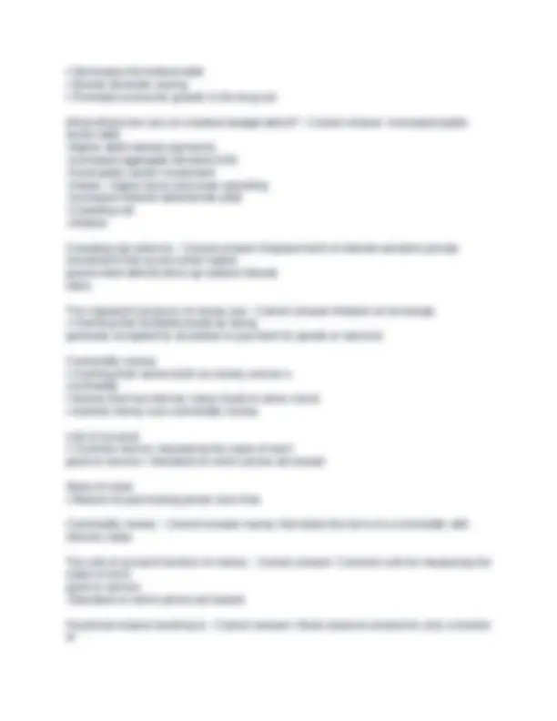 Economics Final Exam Questions and Answers | Exams Economics | Docsity