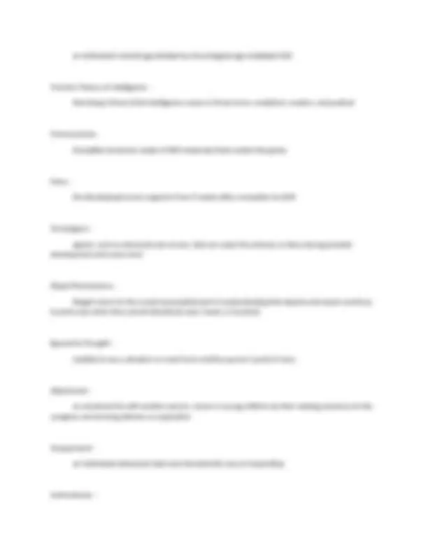 Midterm Exam: Psychology of Cognition, Language, Intelligence, and ...