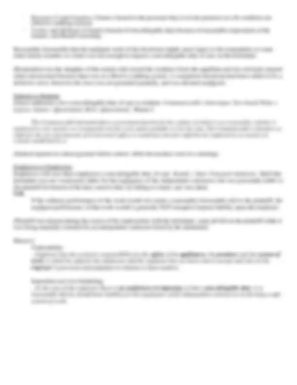 TORT LAW NON DELEGABLE DUTIES REVIEW NOTES | Exams Law | Docsity