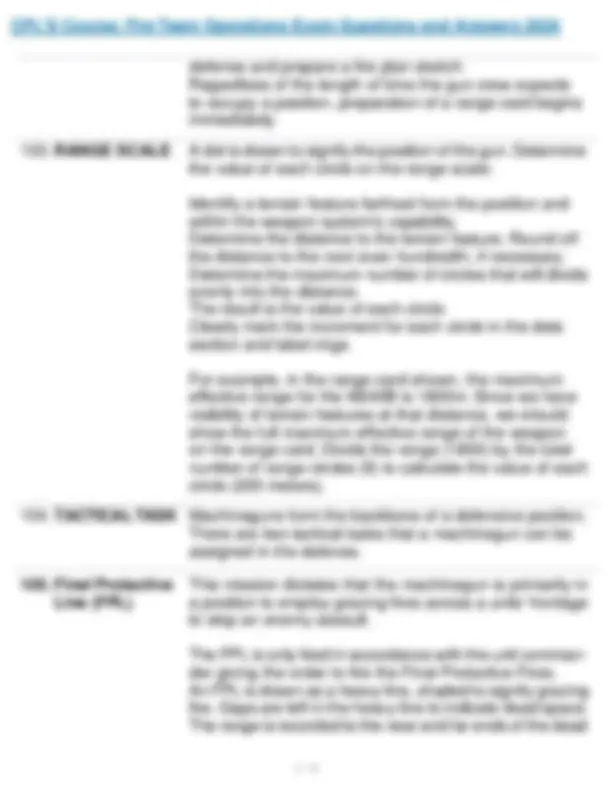 CPL'S Course: Fire Team Operations Exam Questions and Answers 2024 ...