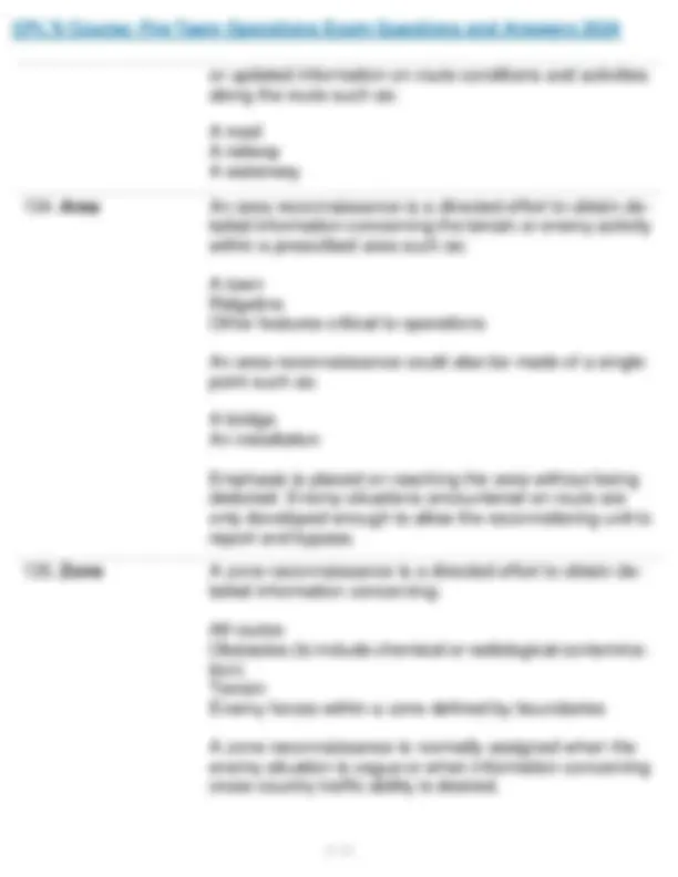 CPL'S Course: Fire Team Operations Exam Questions and Answers 2024 ...