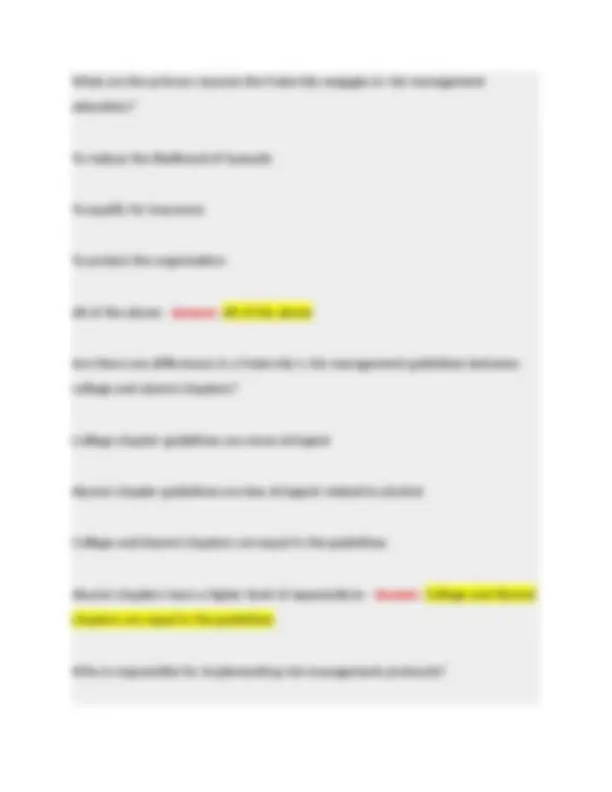 Risk Management Alpha Phi Alpha Study Guide Review Test Questions with ...