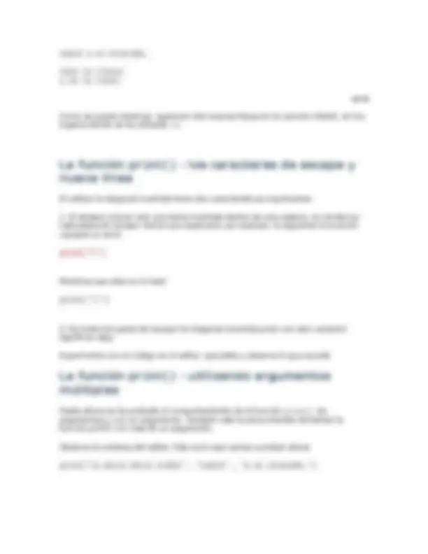 Uso de la función print() y argumentos de palabra clave en Python ...