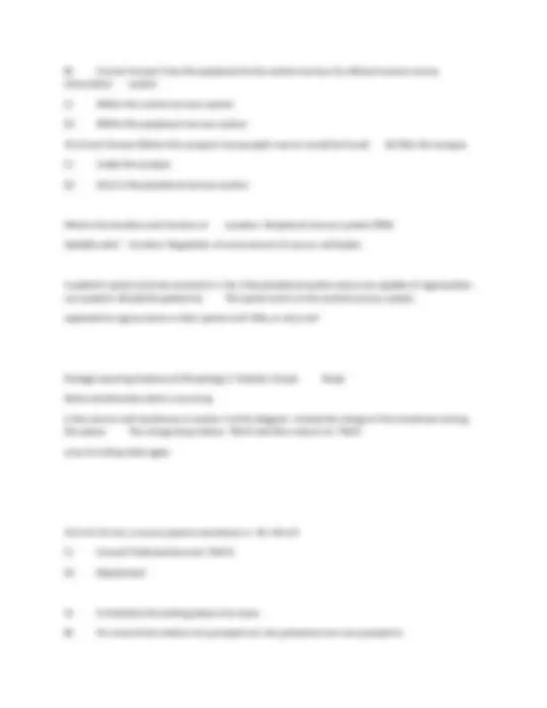 Portage Learning Anatomy & Physiology 2: Module 1 Exam | Exams Nursing ...