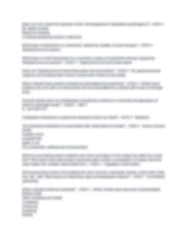 NYC Department of Health Food Handler's Test | Exams Community Health ...