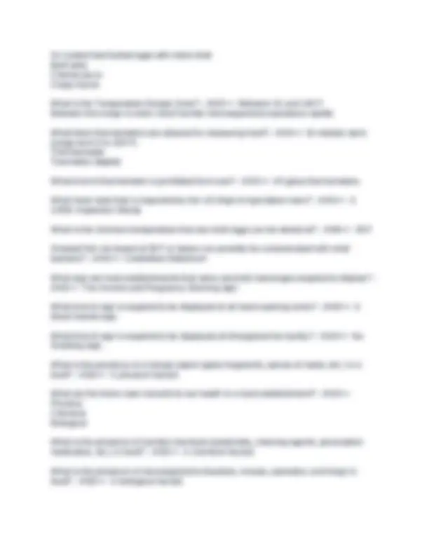 NYC Department of Health Food Handler's Test | Exams Community Health ...