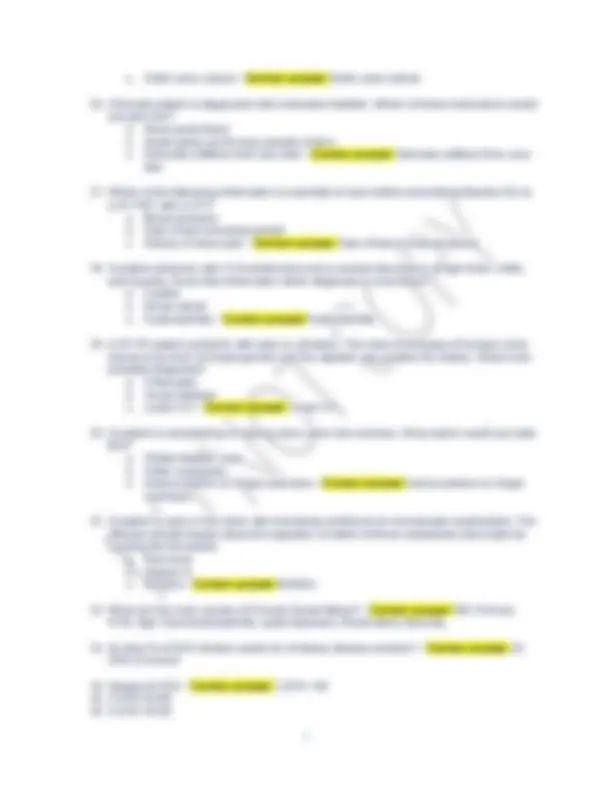 Urology Case Studies and Quiz Questions | Exams Nursing | Docsity