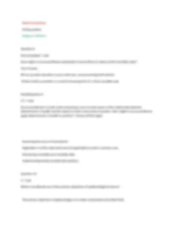 Epidemiology Final Exam Questions and Answers | Exams Epidemiology | Docsity