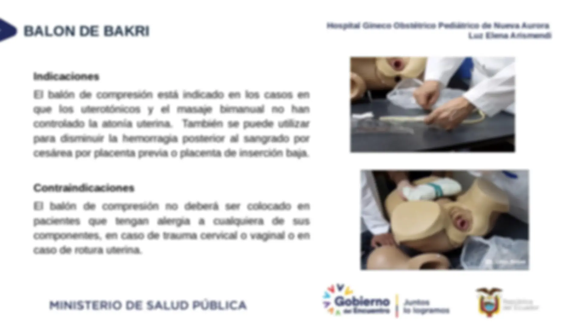 SCORE MAMA y Claves Obstétricas: identificación y tratamiento de ...