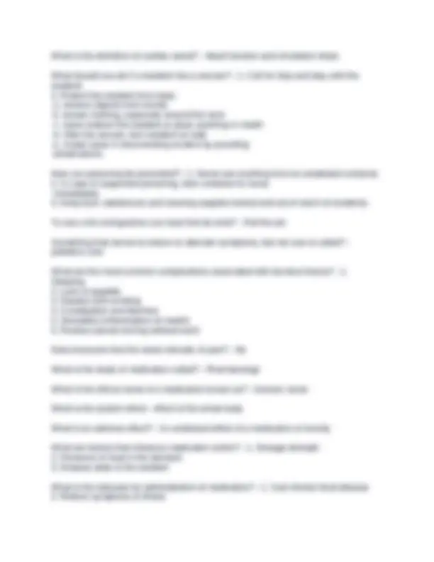 QMA Final Exam Study Guide 2024-2025: Prohibited Tasks, Communication, Impairment | Exams Study ...