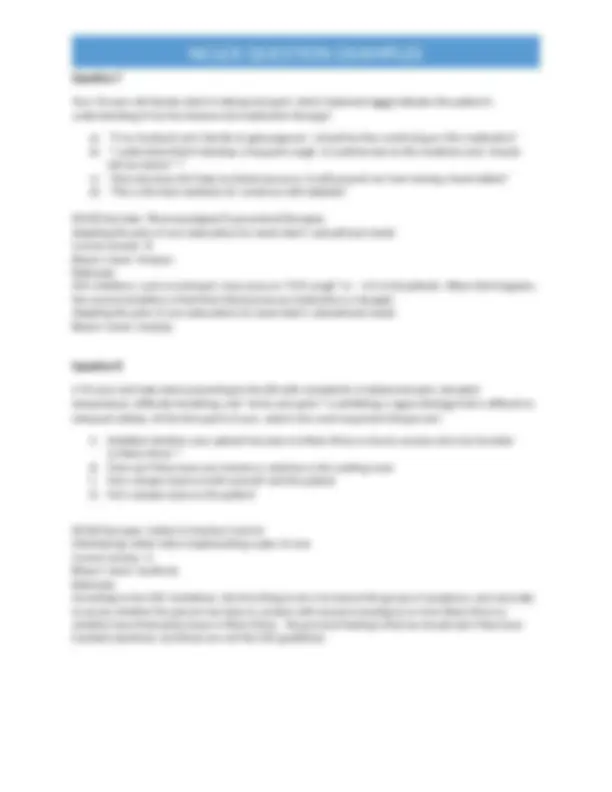 NCLEX Exam Questions and Answers: Prioritizing Client Care in Various ...