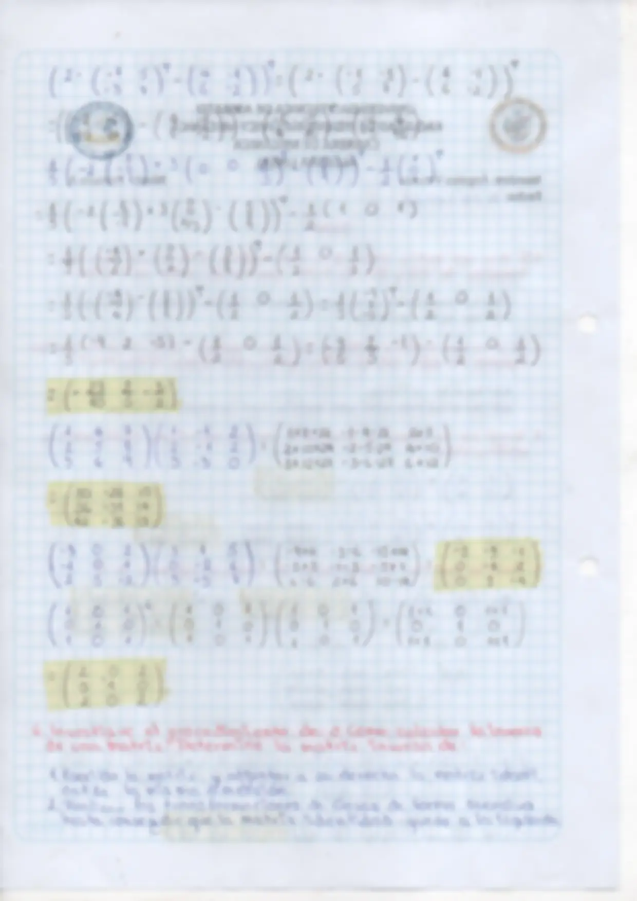 Ejercicios de distintos temas | Ejercicios de Álgebra Lineal | Docsity