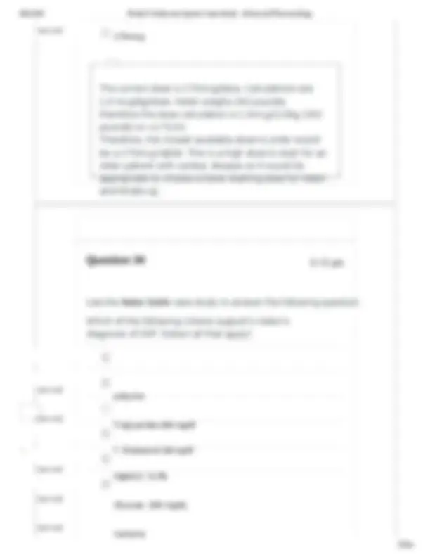 Week 5: Endocrine System Case Study | Study notes Nursing | Docsity