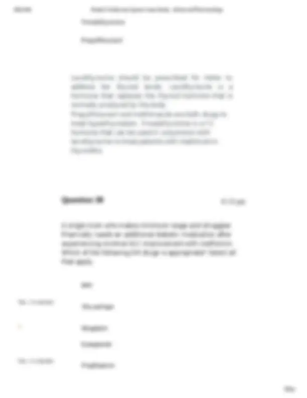 Week 5: Endocrine System Case Study | Study notes Nursing | Docsity