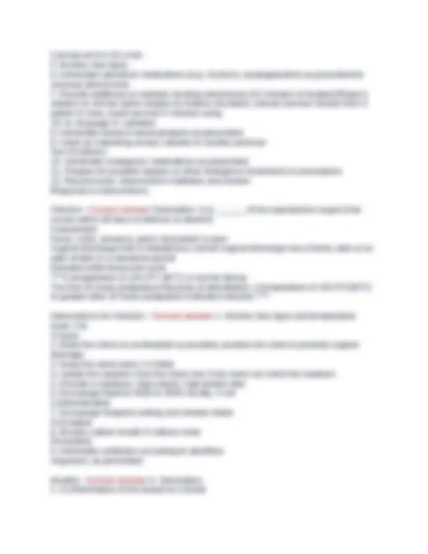 Postpartum Complications: Questions and Answers | Exams Nursing | Docsity