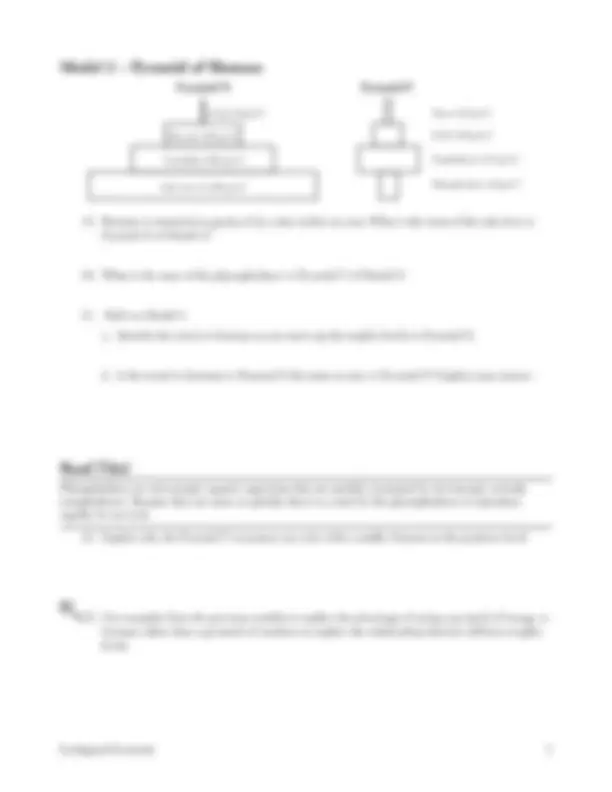 Ecological Pyramid Worksheets | Exercises Biology | Docsity