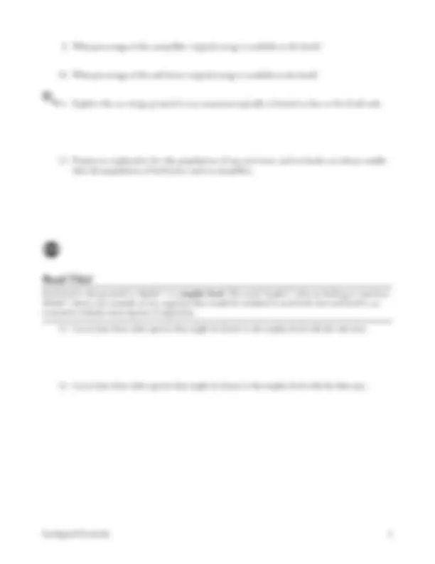 Ecological Pyramid Worksheets | Exercises Biology | Docsity