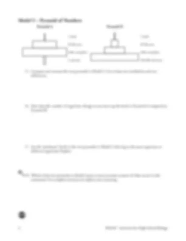 Ecological Pyramid Worksheets | Exercises Biology | Docsity